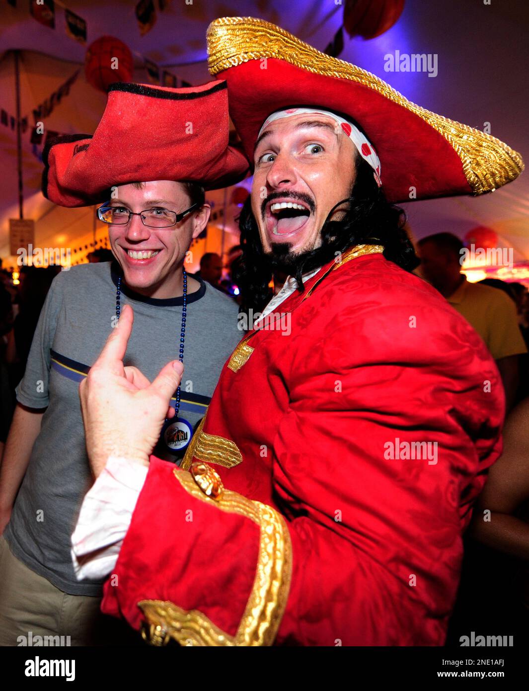 Captain Morgan and the Morganettes celebrate with basketball fans ...