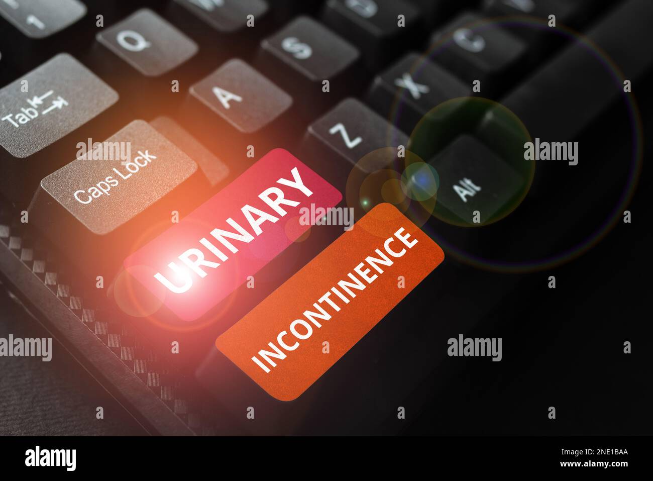 Hand writing sign Urinary Incontinence. Concept meaning uncontrolled ...