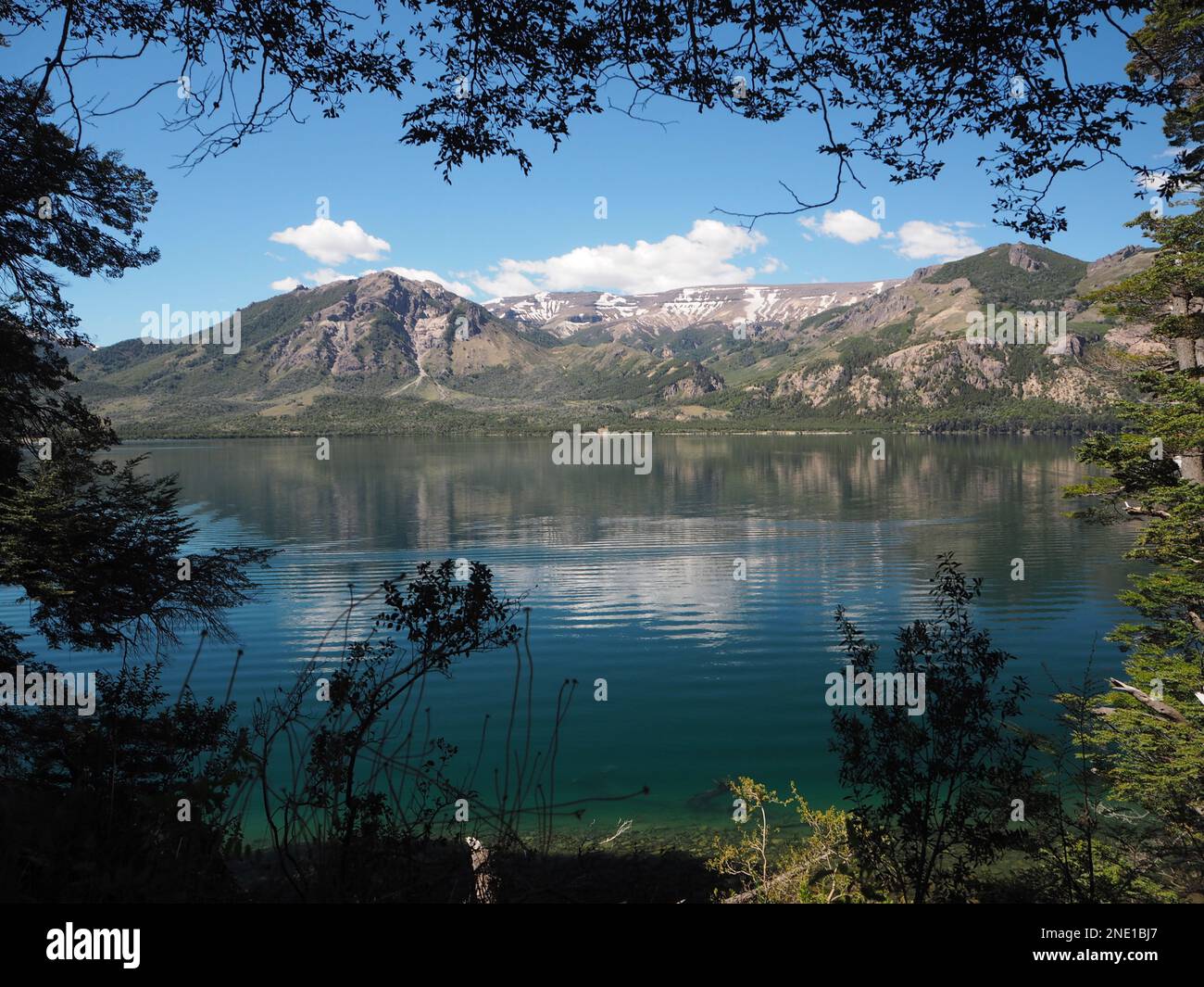 Lacar Lake overlooking the Andes, Patagonia, Argentina Stock Photo - Alamy
