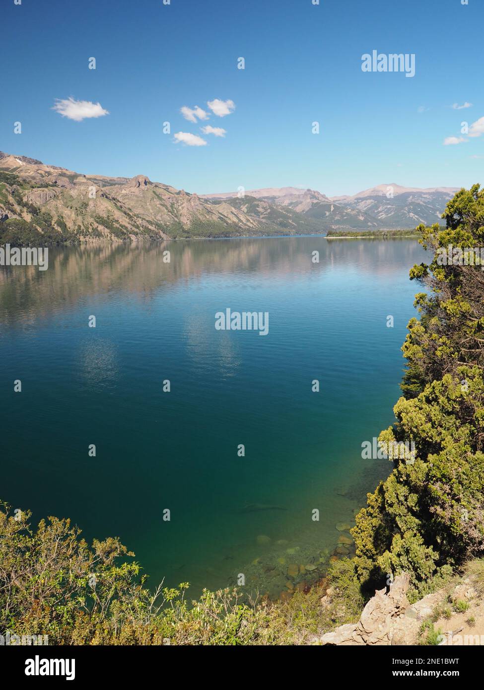 Lacar Lake overlooking the Andes, Patagonia, Argentina Stock Photo - Alamy