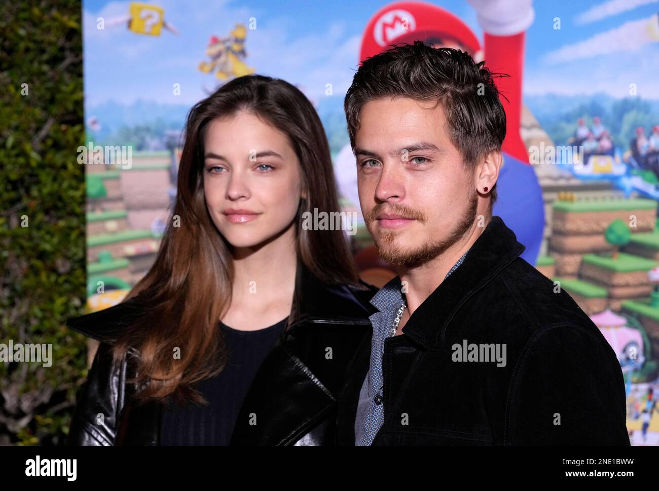Dylan Sprouse and Barbara Palvin pose together at the Super Nintendo ...