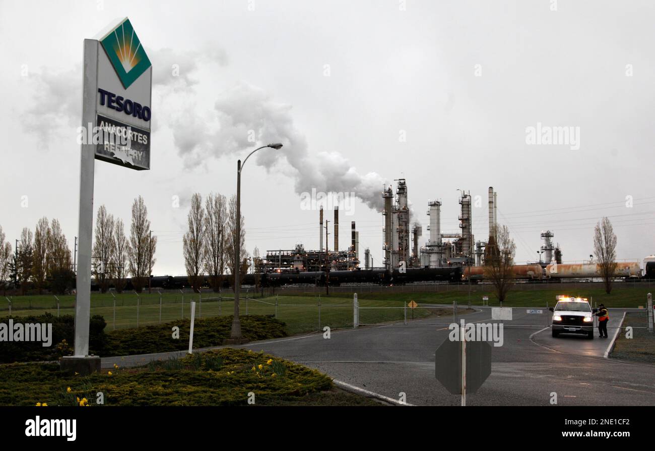 A Tesoro Corp. refinery is shown Friday, April 2, 2010, in Anacortes ...