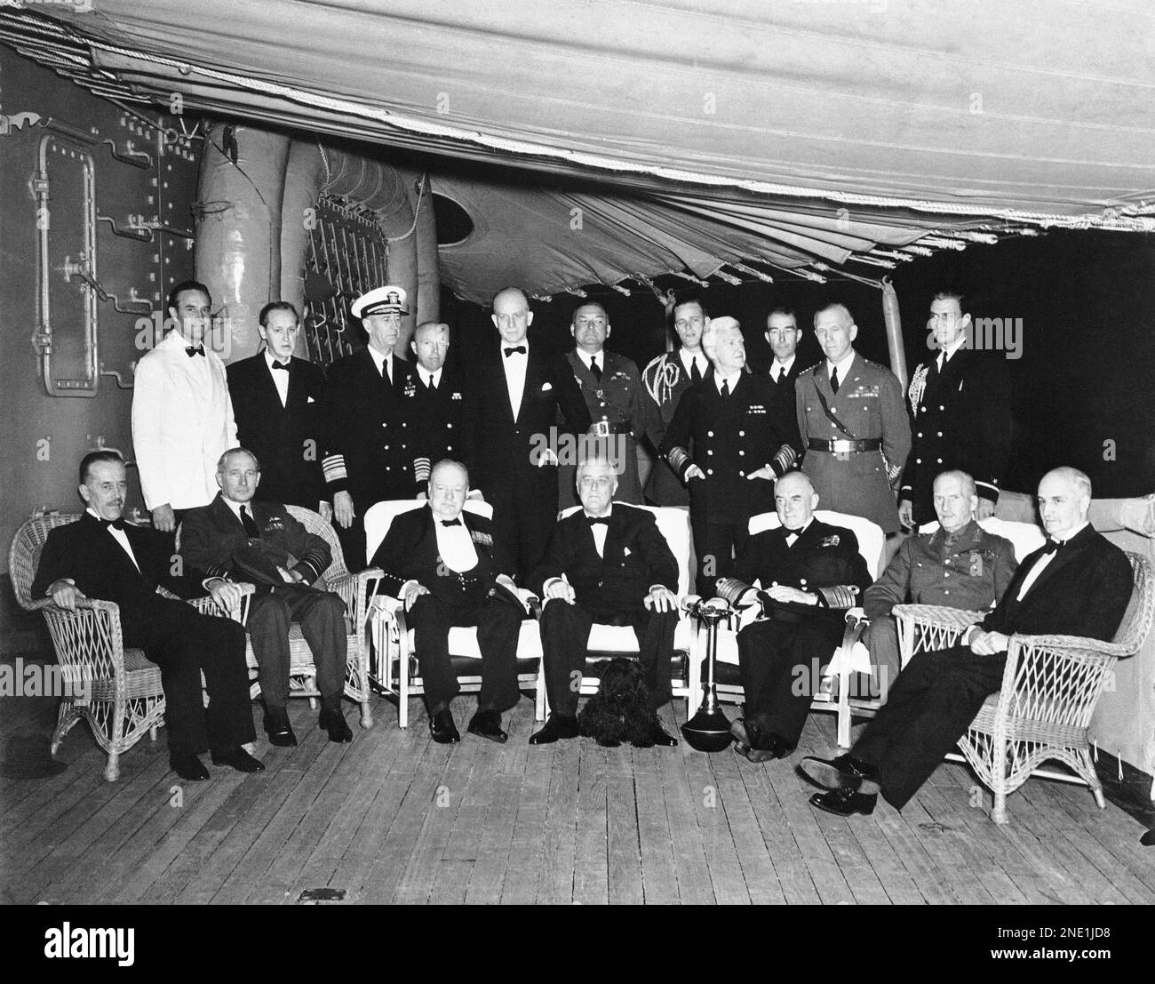President Franklin D. Roosevelt entertained at dinner for British Prime ...