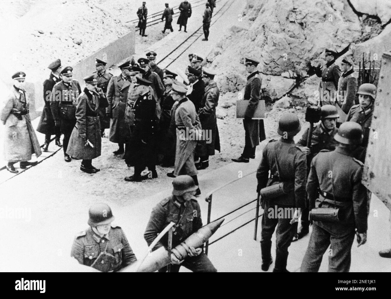 German General Gerd Von Rundstedt, third left with hand to face, is ...