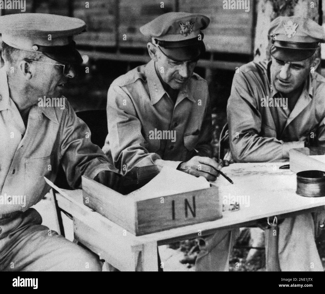 With the Japanese driven from Guadalcanal, Lieutenant General Millard F ...