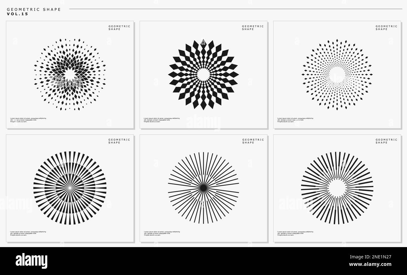 Modern Rounded Line Circle Logo Design Template Spark Blend Lines