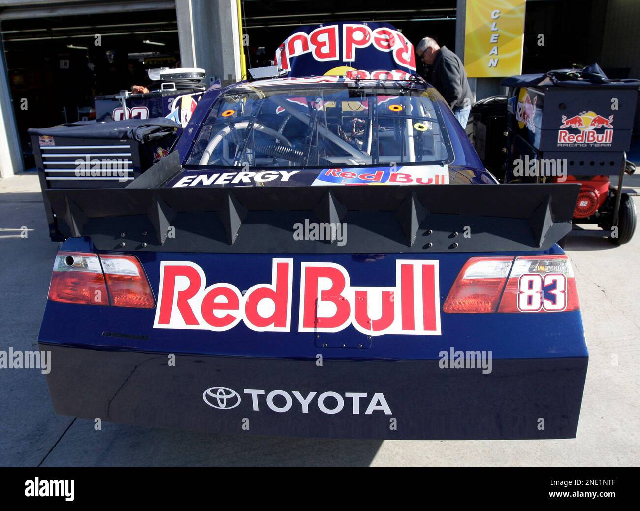 FILE - This March 23, 2010, file photo shows the new spoiler on NASCAR ...