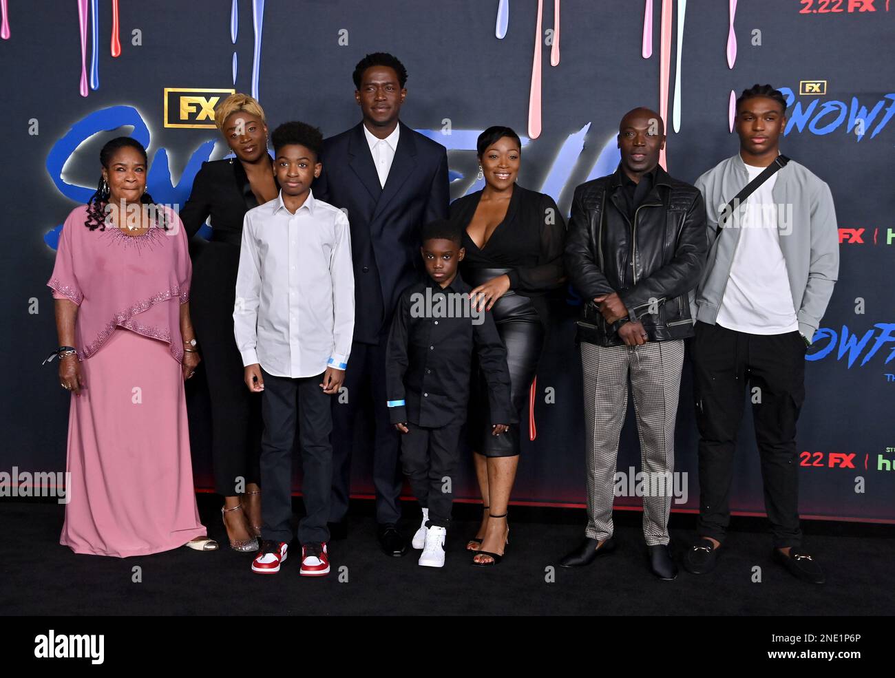 Los Angeles, USA. 15th Feb, 2023. Philippa Idris and Damson Idris ...