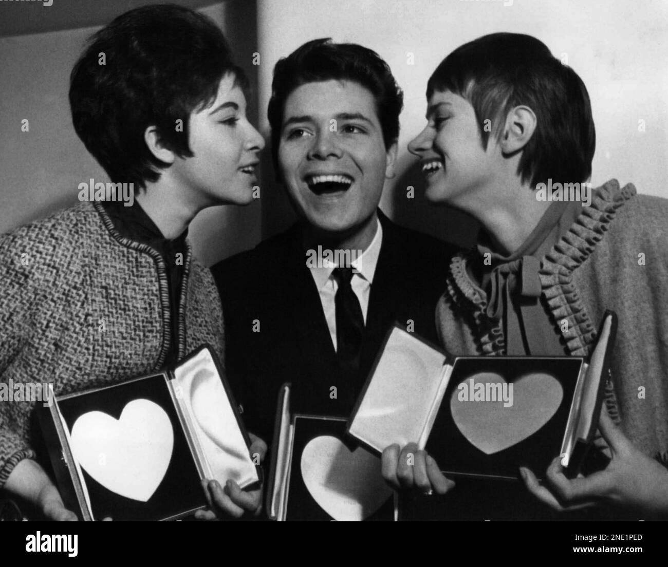 Cliff Richard, Helen Shapiro, left, and Rita Tushingham show their ...