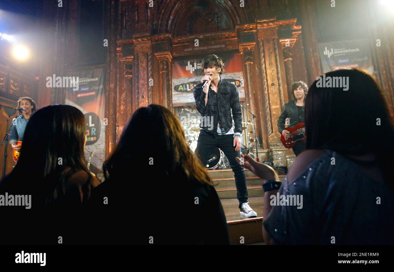 Allstar Weekend performs at the Unilever Tween Confidence VIP event, Tuesday, Mar. 30, 2010 in ...