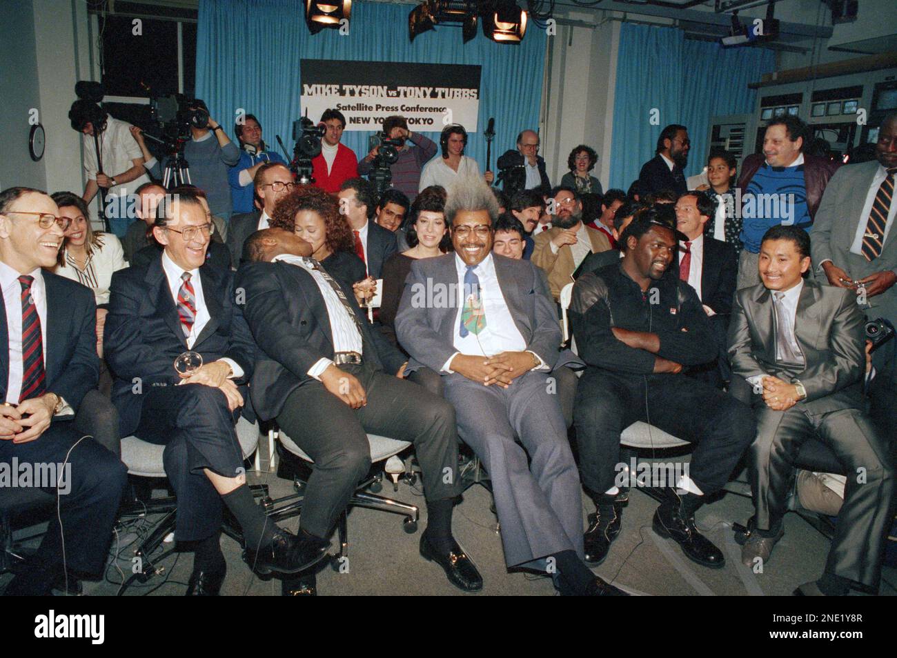 Heavyweight champion Mike Tyson and his bride, actress Robin Givens ...