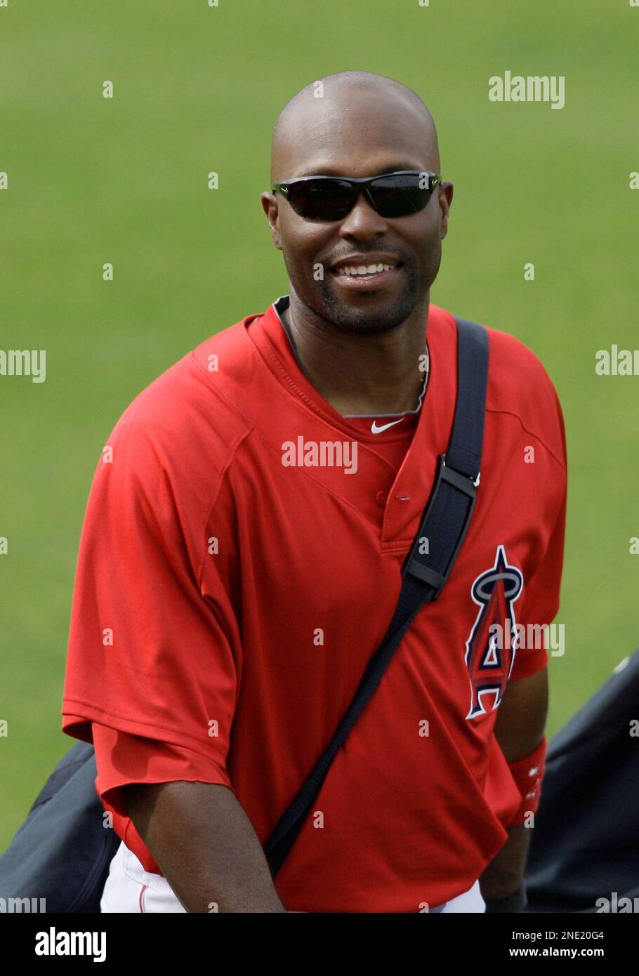 Los Angeles Angels' Torii Hunter against the Kansas City Royals in a ...