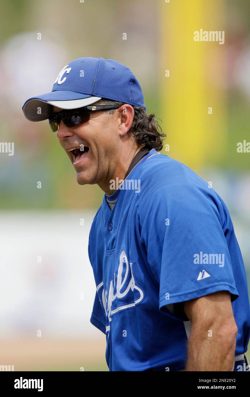 Kansas City Royals manager Trey Hillman before a spring training ...