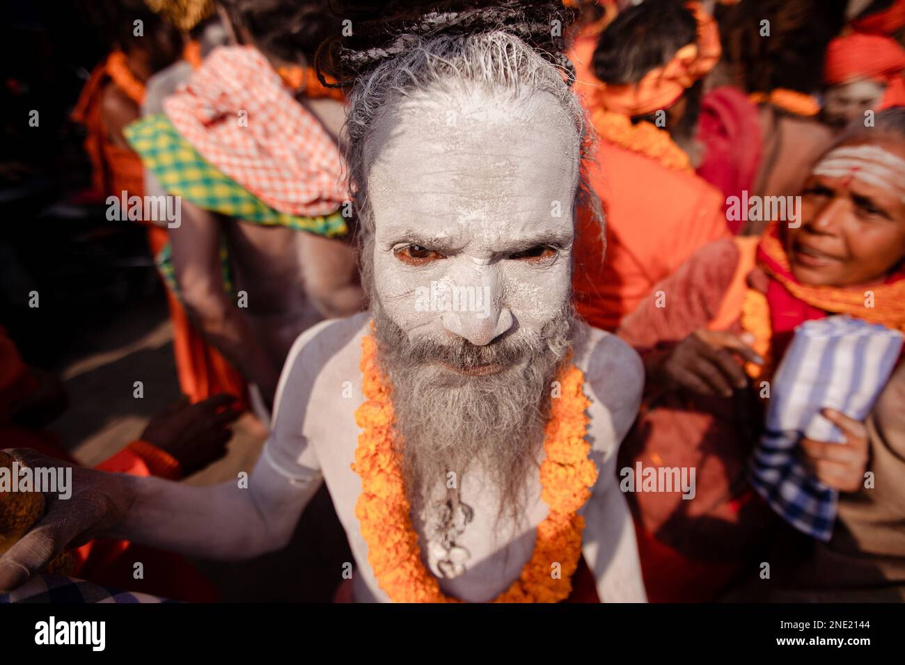Kathmandu, Nepal. 16th Feb, 2023. A Hindu holy man or Naga sadhu ...