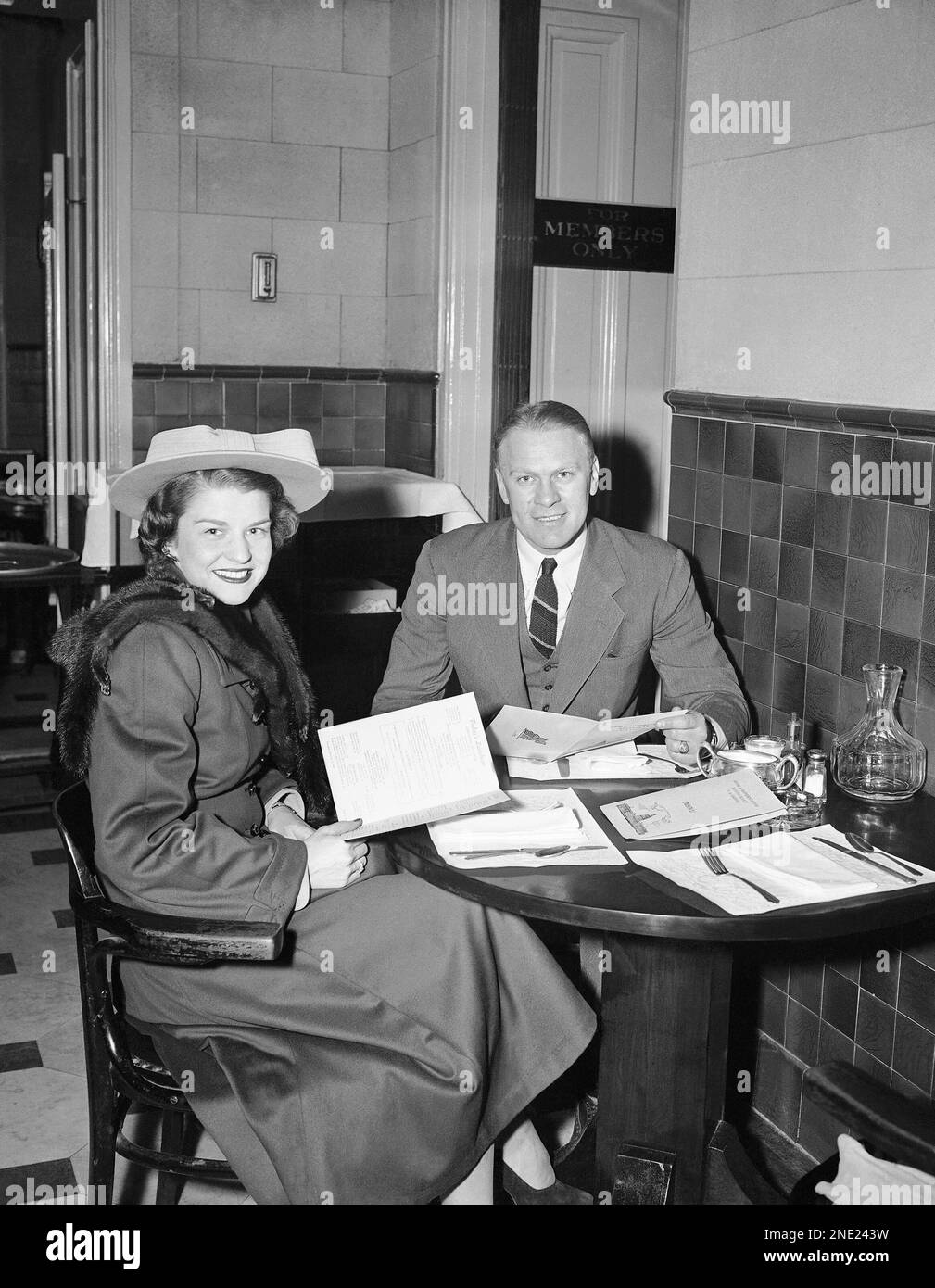 Rep. Gerald R. Ford, Jr. of the Fifth Michigan District, with his wife ...