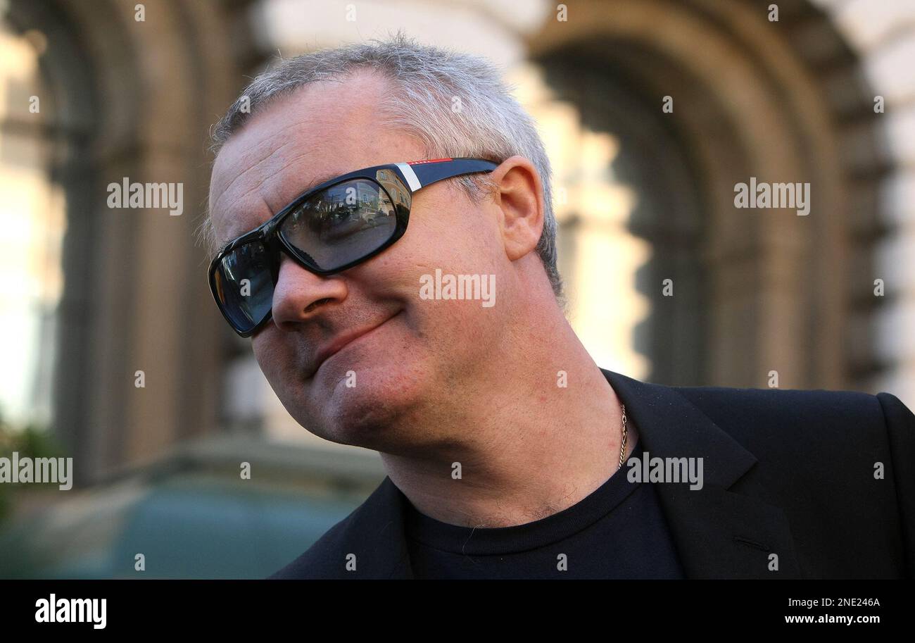 British artist Damien Hirst poses at the Oceanographic Museum of Monaco ...