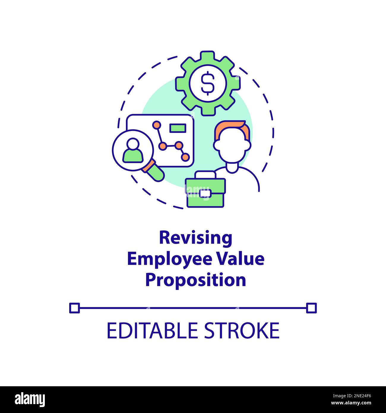 Revising employee value proposition concept icon Stock Vector Image ... Revising employee value proposition concept icon Stock Vector Image ...