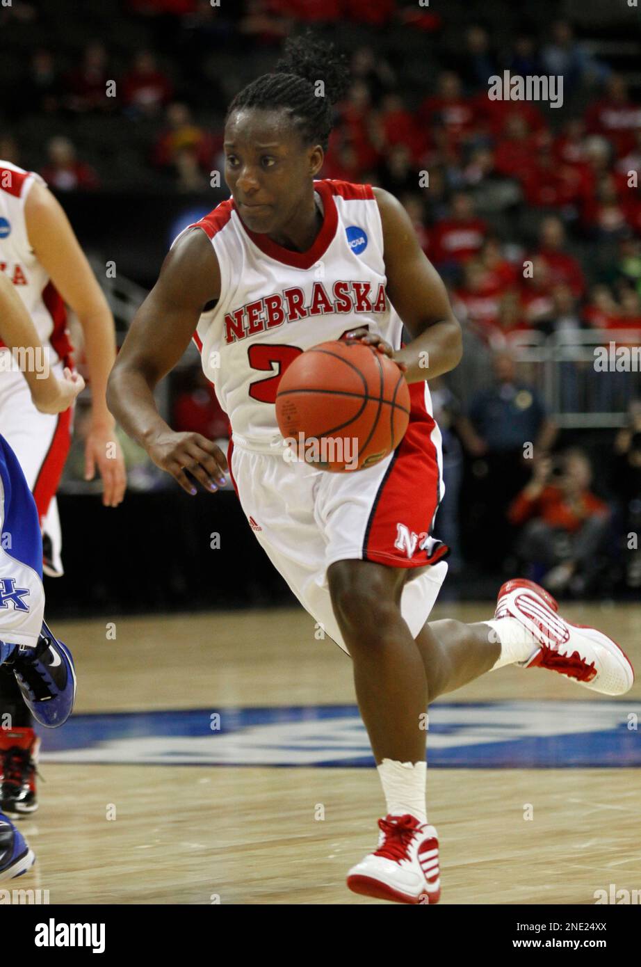 Nebraska guard Dominique Kelley (24) drives during the first half of an ...