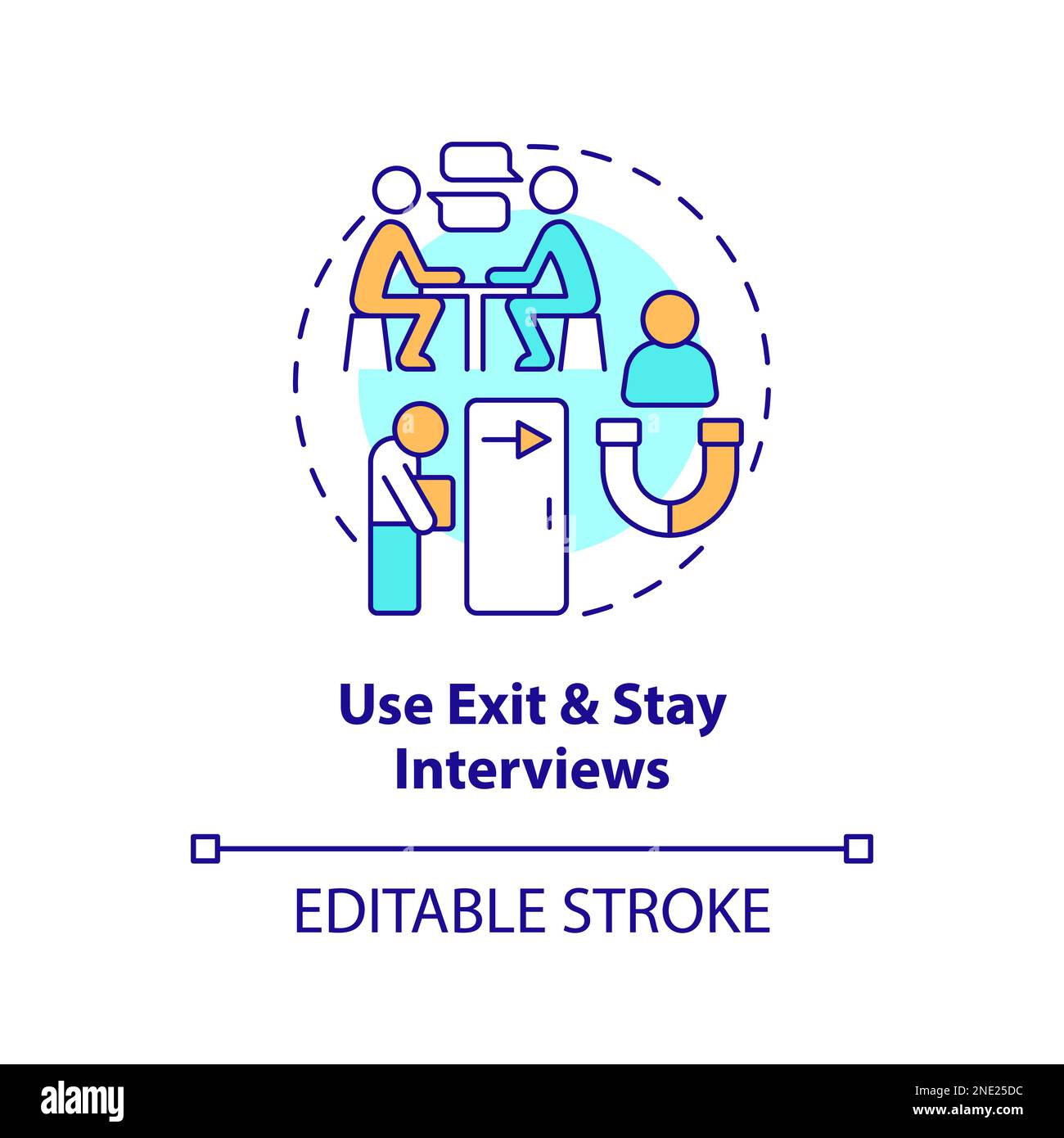 Use exit and stay interviews concept icon Stock Vector Image & Art - Alamy Use exit and stay interviews concept icon Stock Vector Image & Art - Alamy