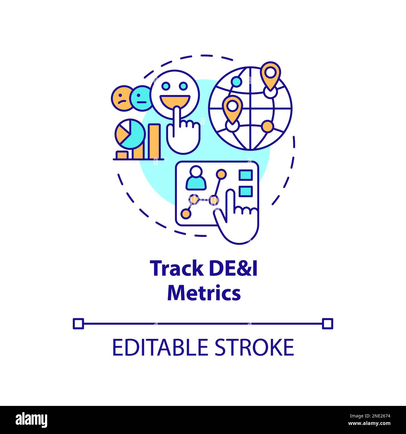 Track DEI metrics concept icon Stock Vector Image & Art - Alamy Track DEI metrics concept icon Stock Vector Image & Art - Alamy