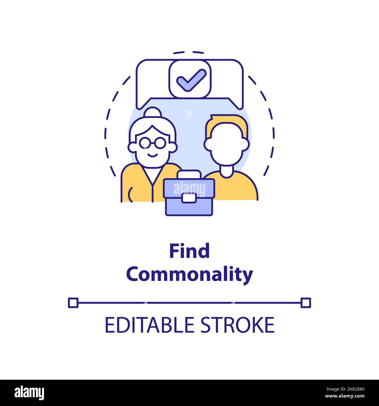 Find commonality concept icon Stock Vector Image & Art - Alamy