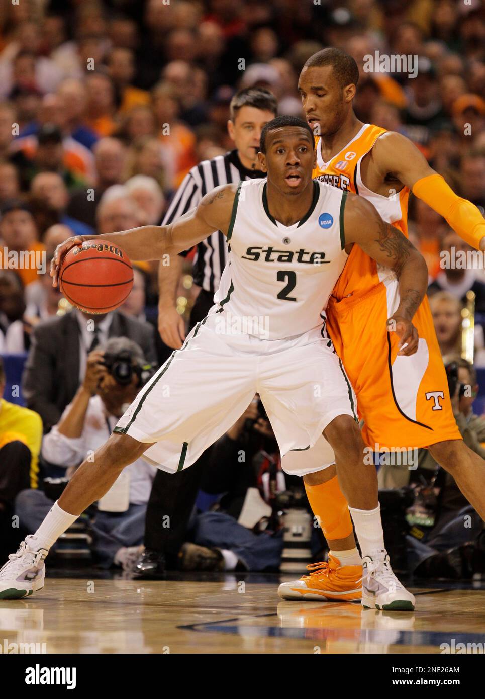 Michigan State's Raymar Morgan (2) in action against Tennessee during ...