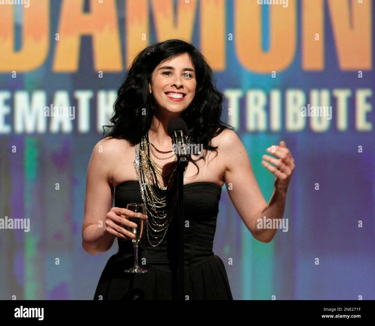 Comedian Sarah Silverman speaks at The 24th American Cinematheque ...