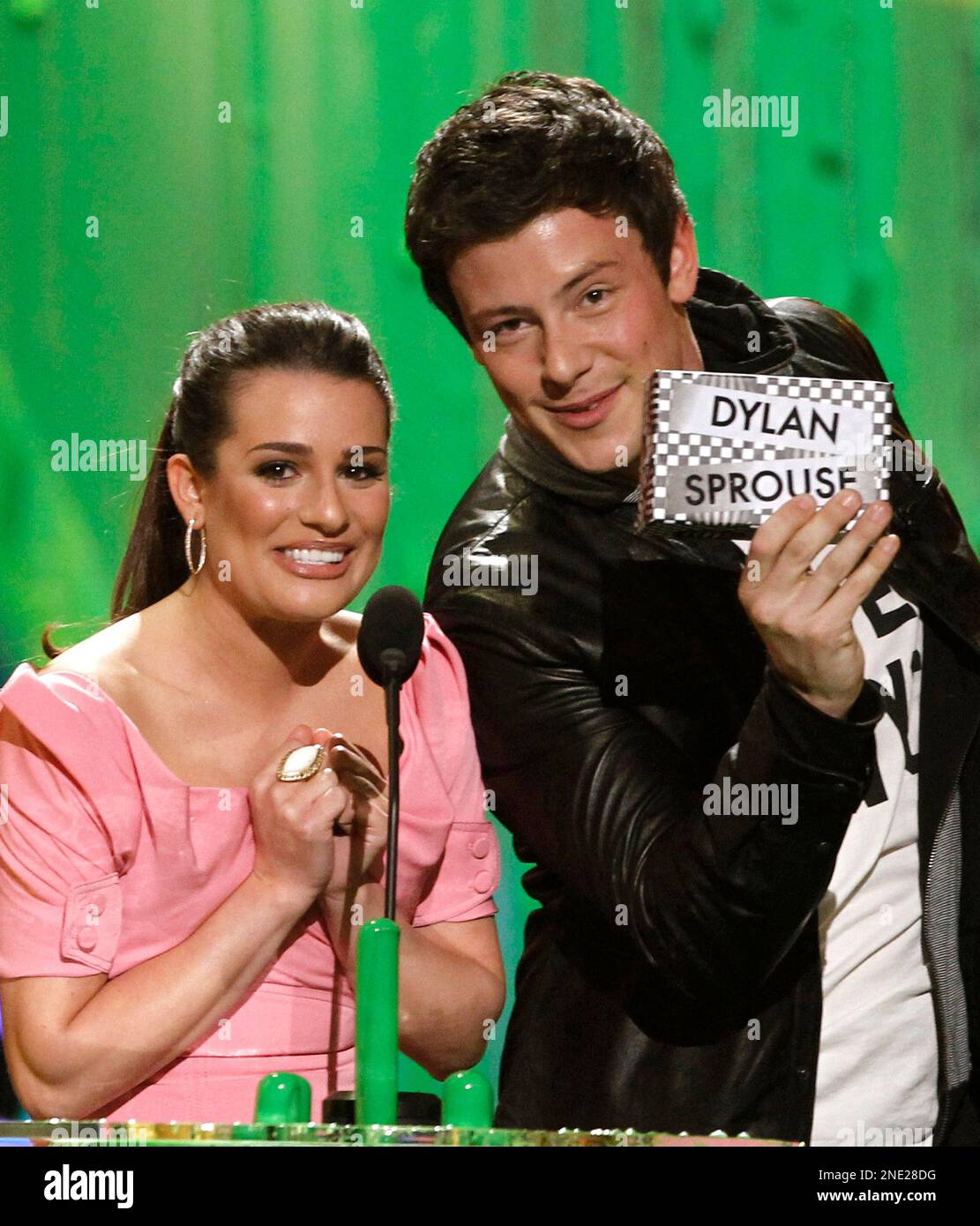 Lea Michele And Cory Monteith Kids Choice Awards