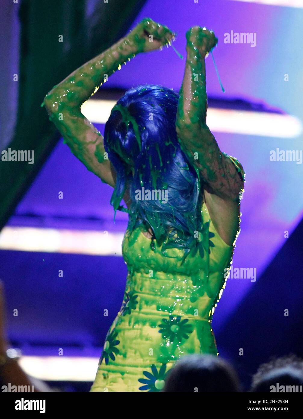 Katy Perry gets slimed at Nickelodeon's 23rd Annual Kids' Choice Awards ...
