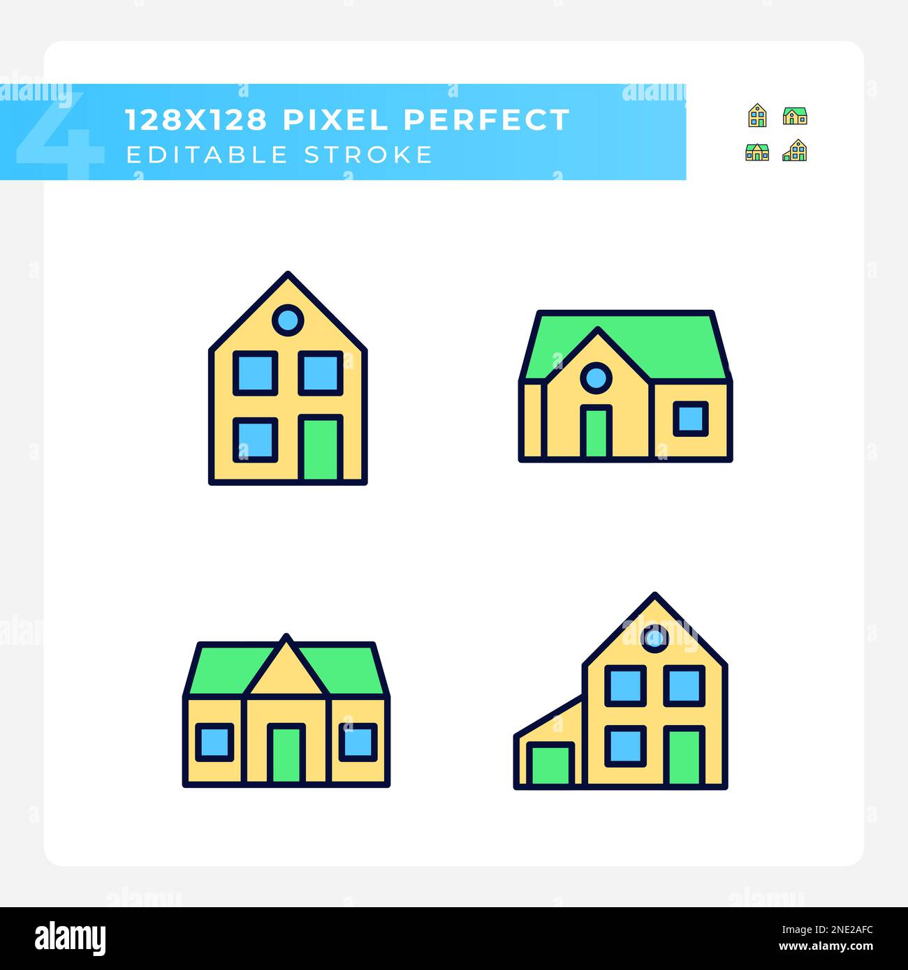 Detached single family Stock Vector Images - Alamy