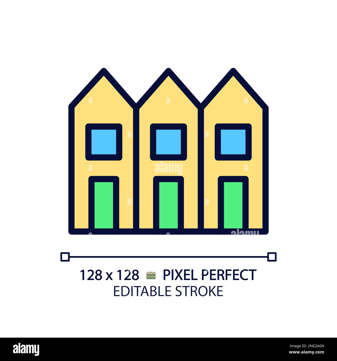 Townhouse pixel perfect RGB color icon Stock Vector Image & Art - Alamy Townhouse pixel perfect RGB color icon Stock Vector Image & Art - Alamy