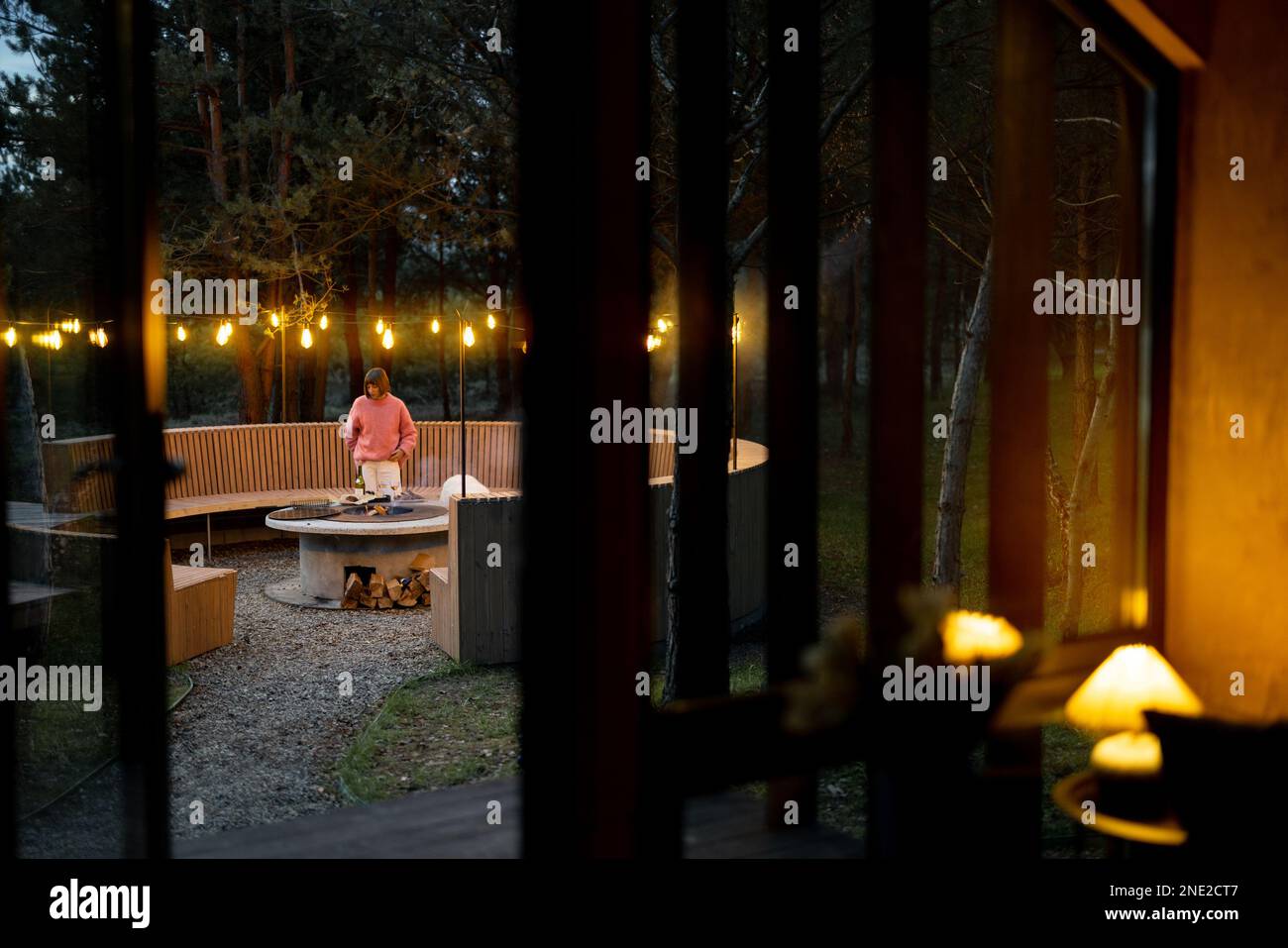 Beautiful forest house hi-res stock photography and images - Alamy