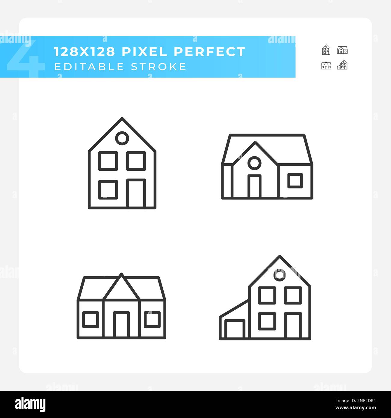 Detached single family Stock Vector Images - Alamy