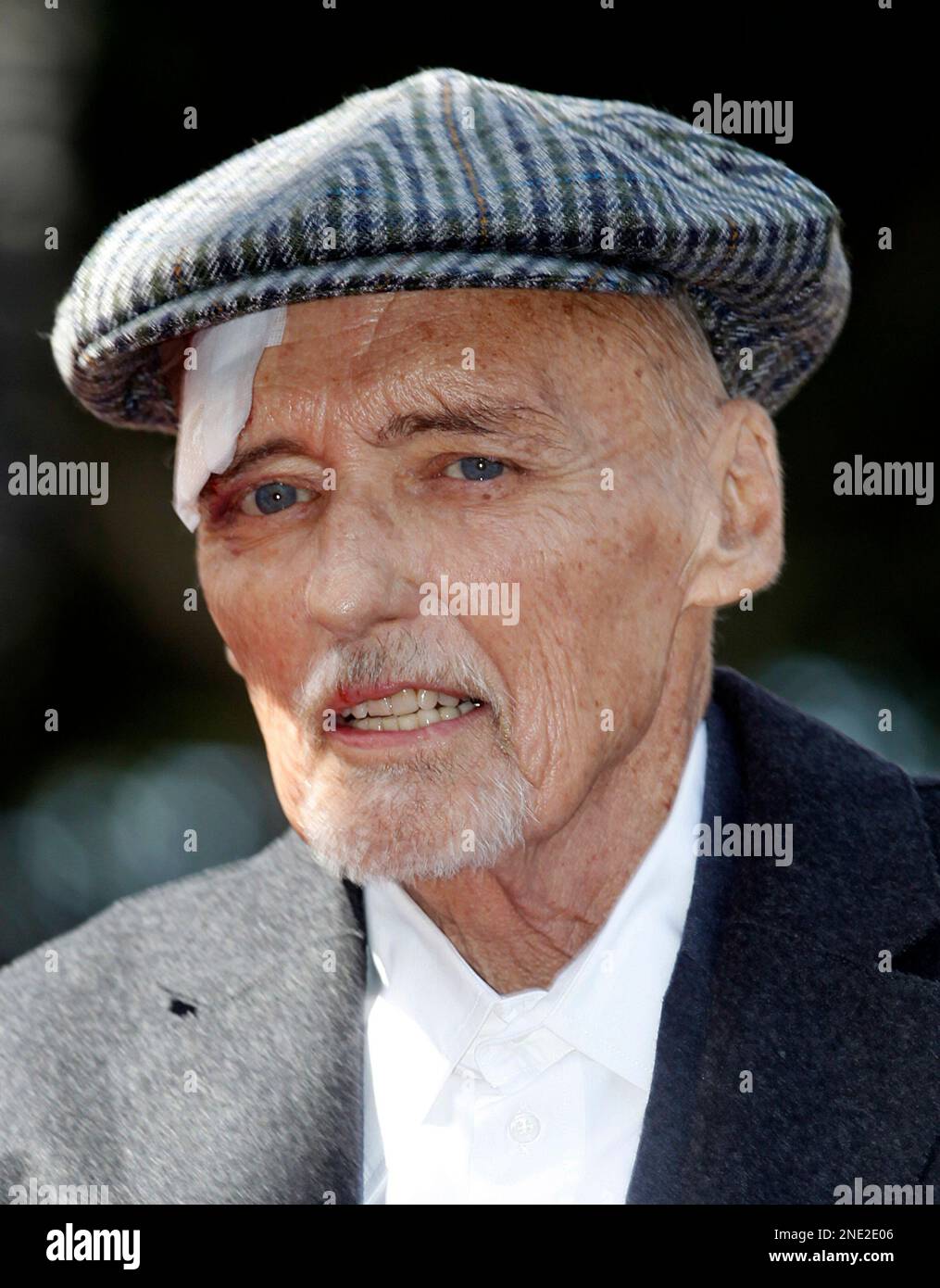 Dennis Hopper is seen during a dedication ceremony for his new star on ...