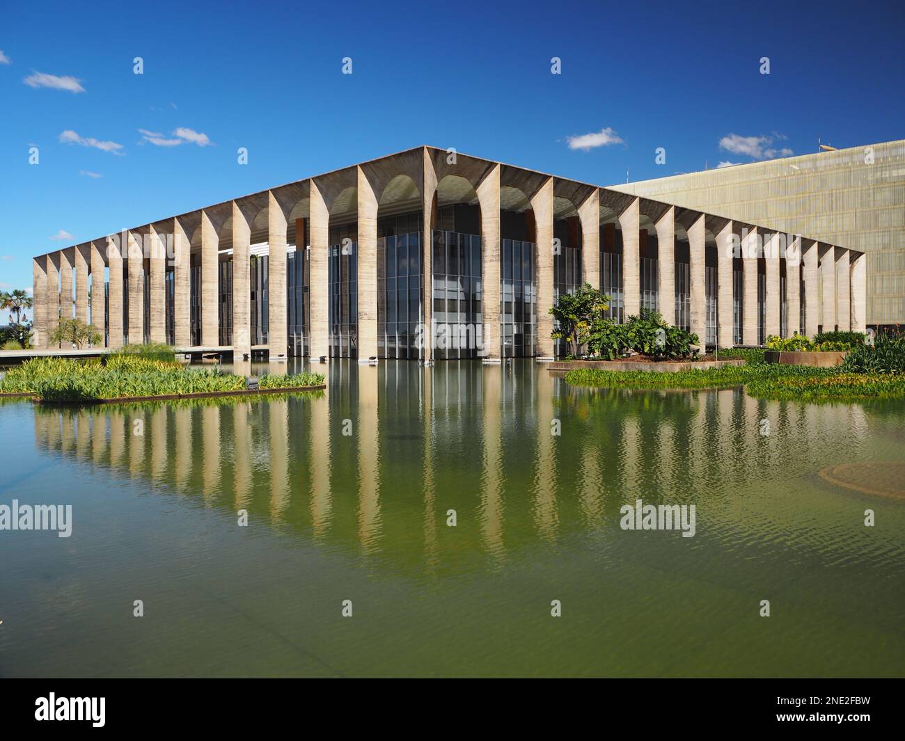 The Itamaraty Palace by Ocsar Niemeyer. Brasilia, Brazil Stock Photo ...