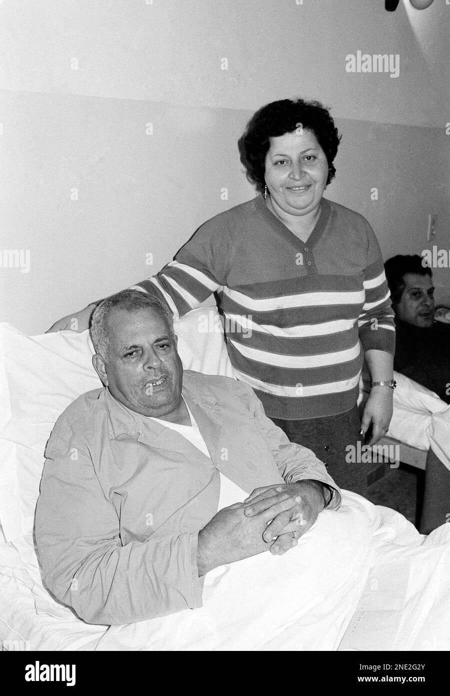 Michael Sweis and his wife Aida of Oak Lawn, Illinois, are shown in a ...