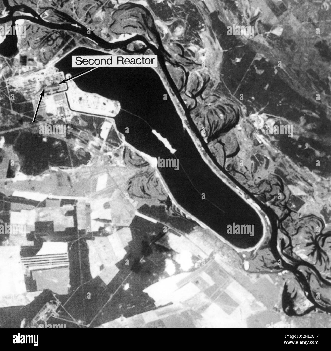 This photo of the nuclear plant at the Chernobyl, April 29, 1986 from a ...