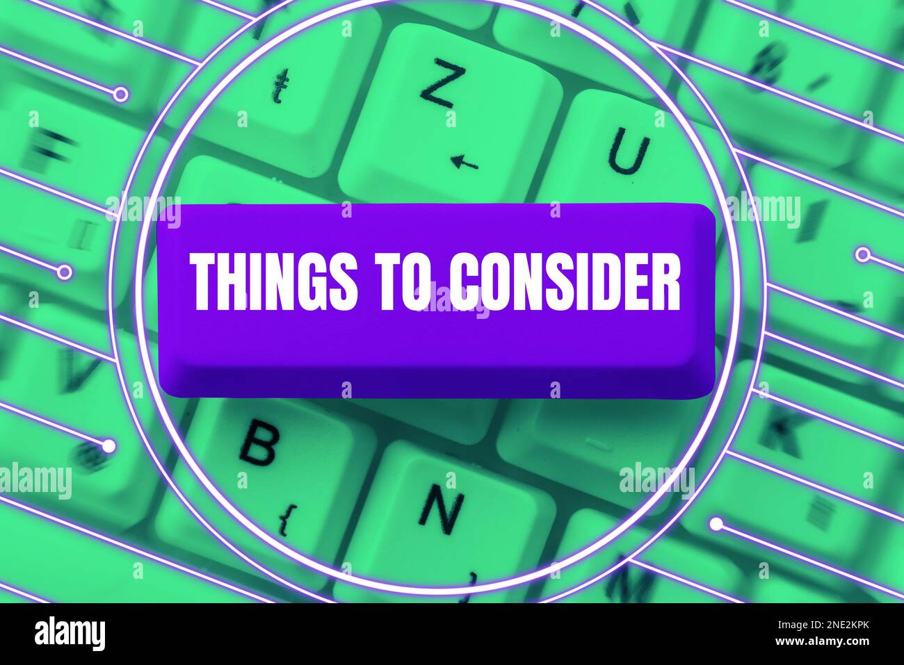 Text sign showing Things To Consider. Business overview list to check ...