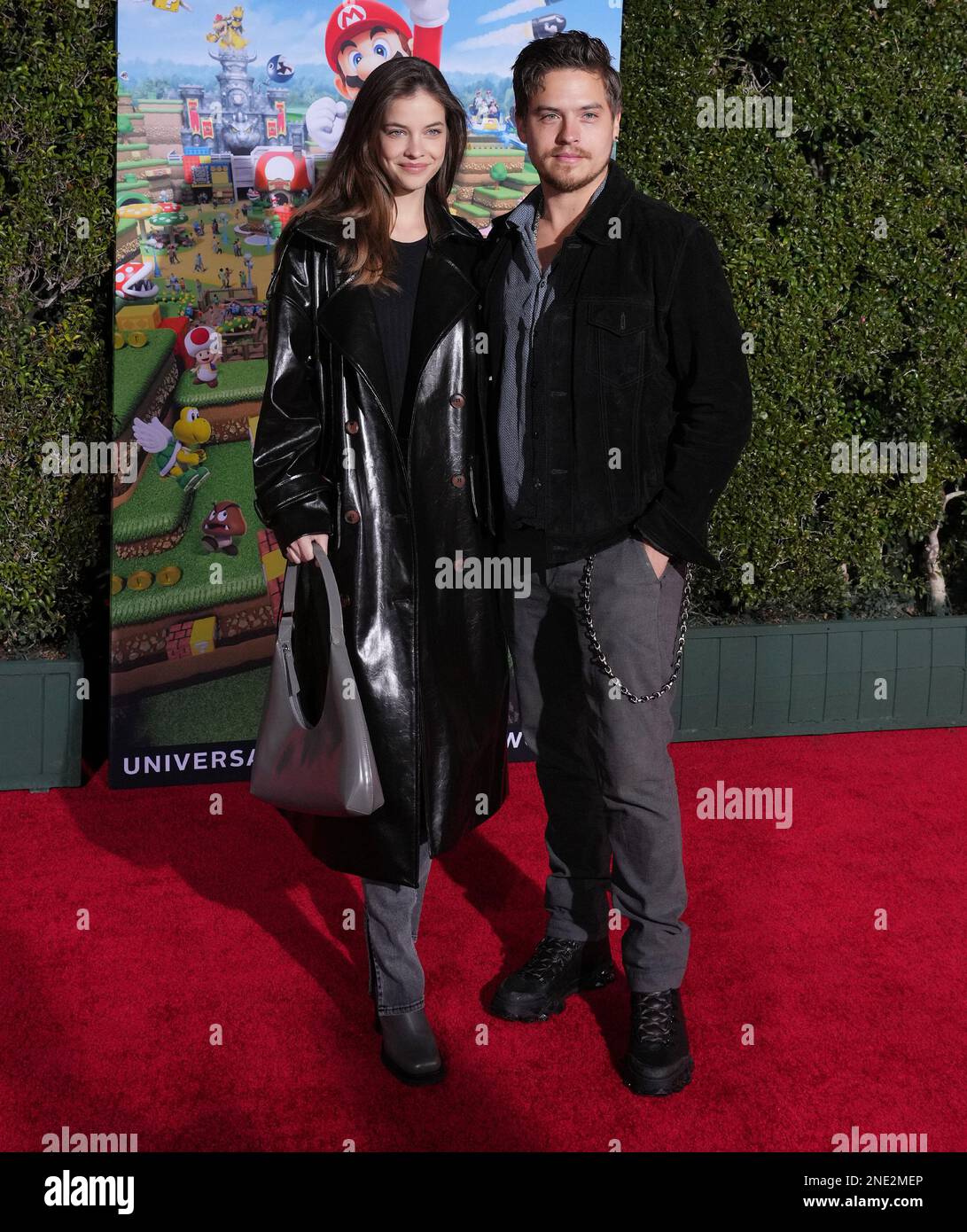 (L-R) Barbara Palvin and Dylan Sprouse at the Universal Studios ...