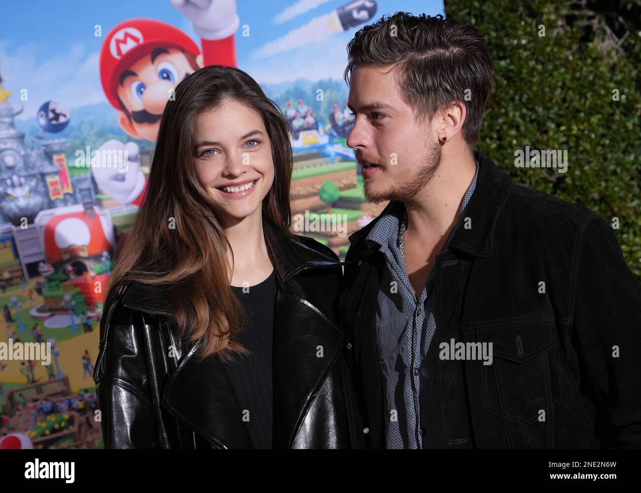 (L-R) Barbara Palvin and Dylan Sprouse at the Universal Studios ...