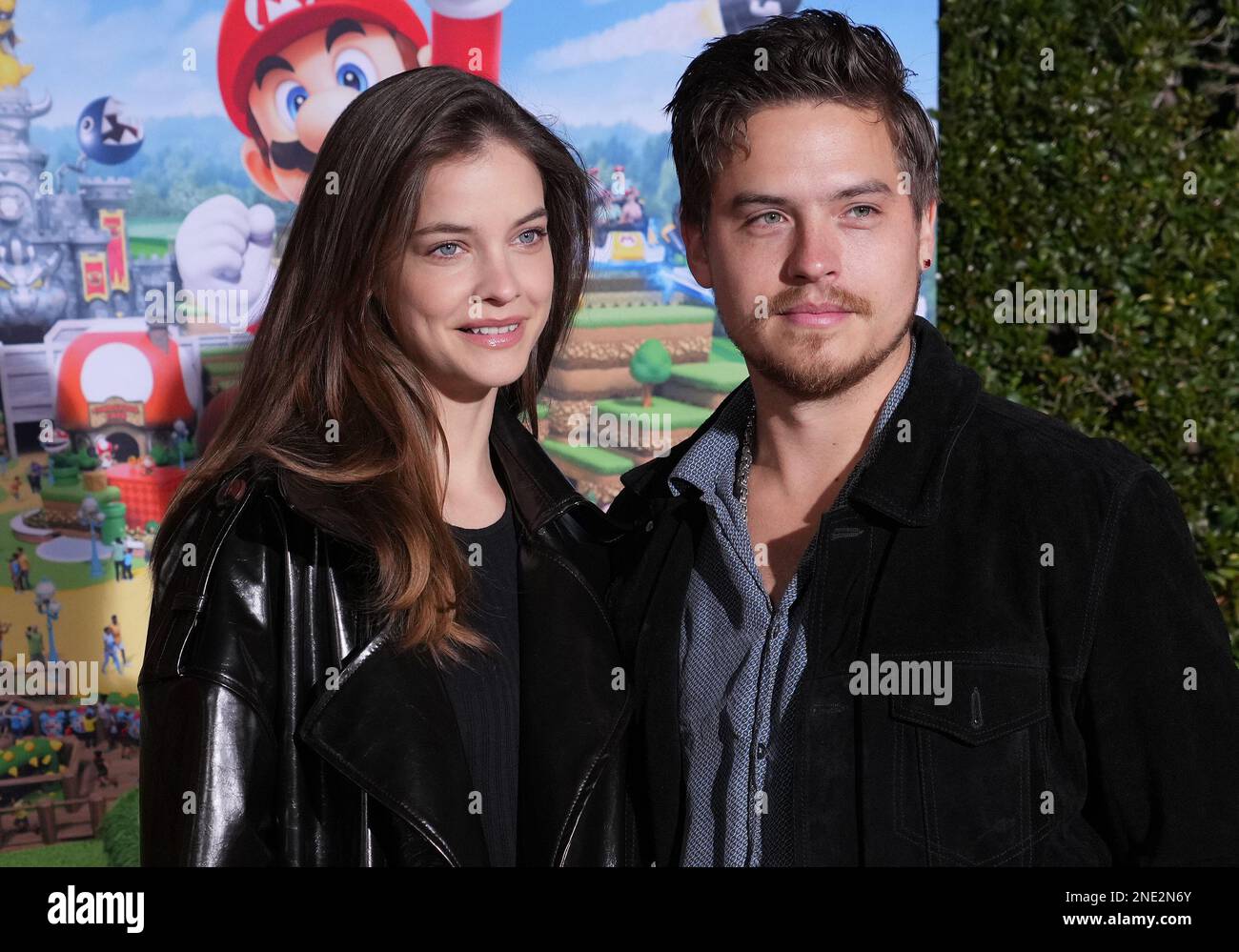 (L-R) Barbara Palvin and Dylan Sprouse at the Universal Studios ...