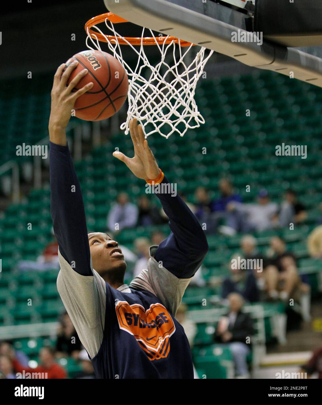 Syracuse's Wes Johnson during an NCAA college basketball practice ...