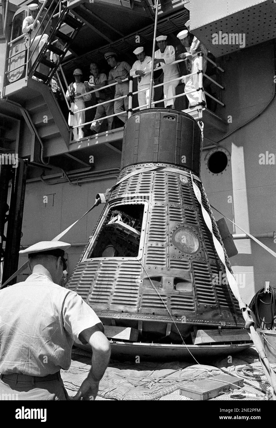 Space capsule, aboard which astronaut Alan B. Shepard, Jr., made ...