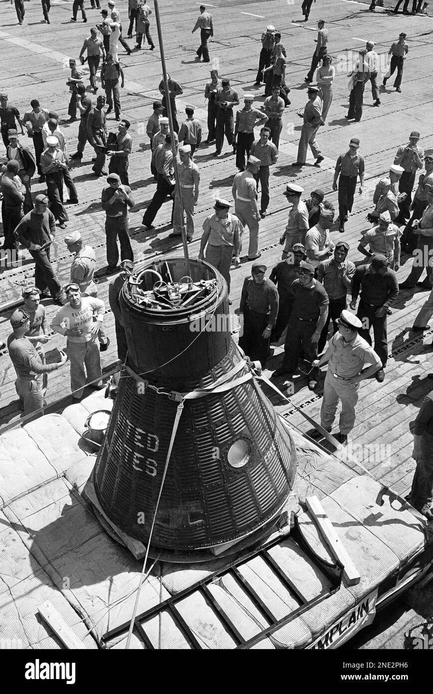 Space capsule, aboard which astronaut Alan B. Shepard, Jr., made ...
