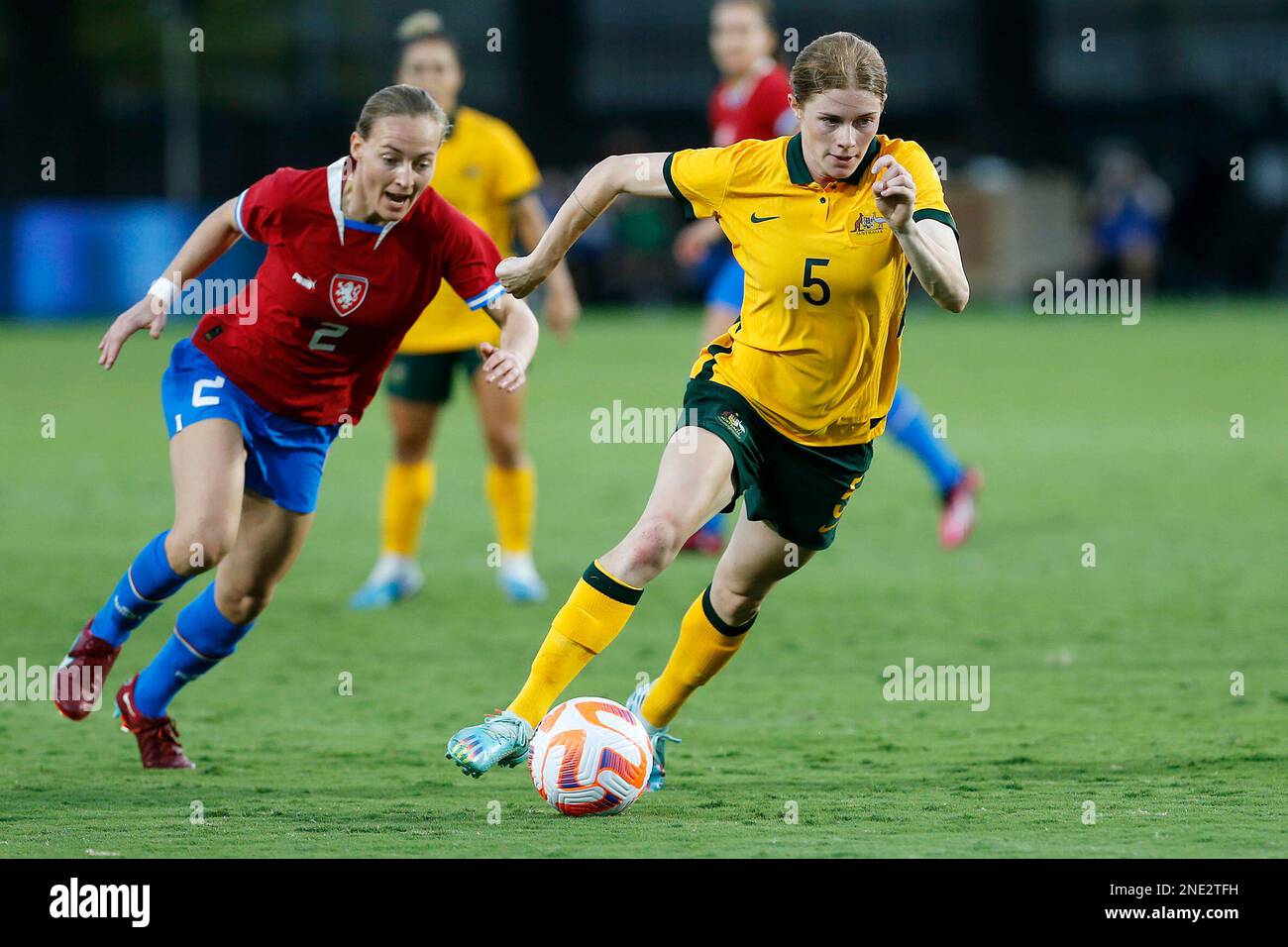 Cortnee Vine of the Matildas during the 2023 Cup of Nations women's ...