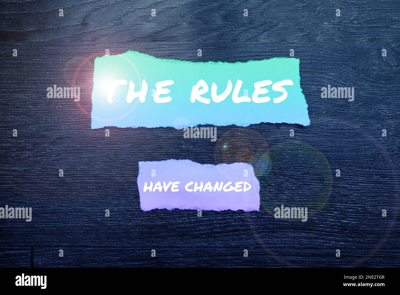 Text showing inspiration The Rules Have Changed. Concept meaning the ...