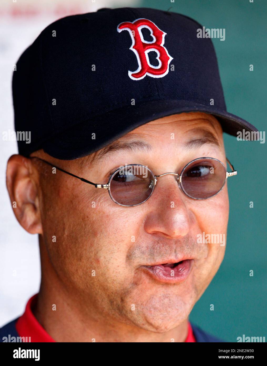 Boston Red Sox manager Terry Francona waves to Pittsburgh Pirates coach ...