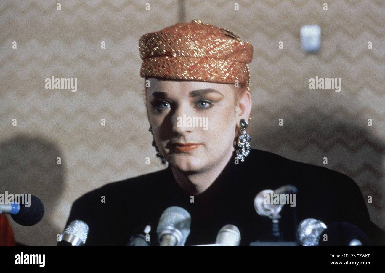 Boy George British pop music singer in 1984. (AP Photo Stock Photo - Alamy