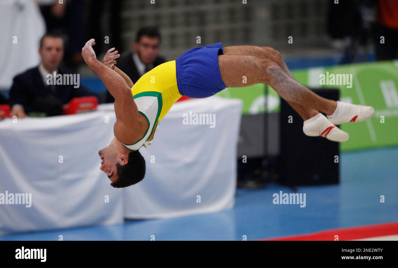 Brazil's gymnast Victor Rosa competes to win the bronze medal in the ...