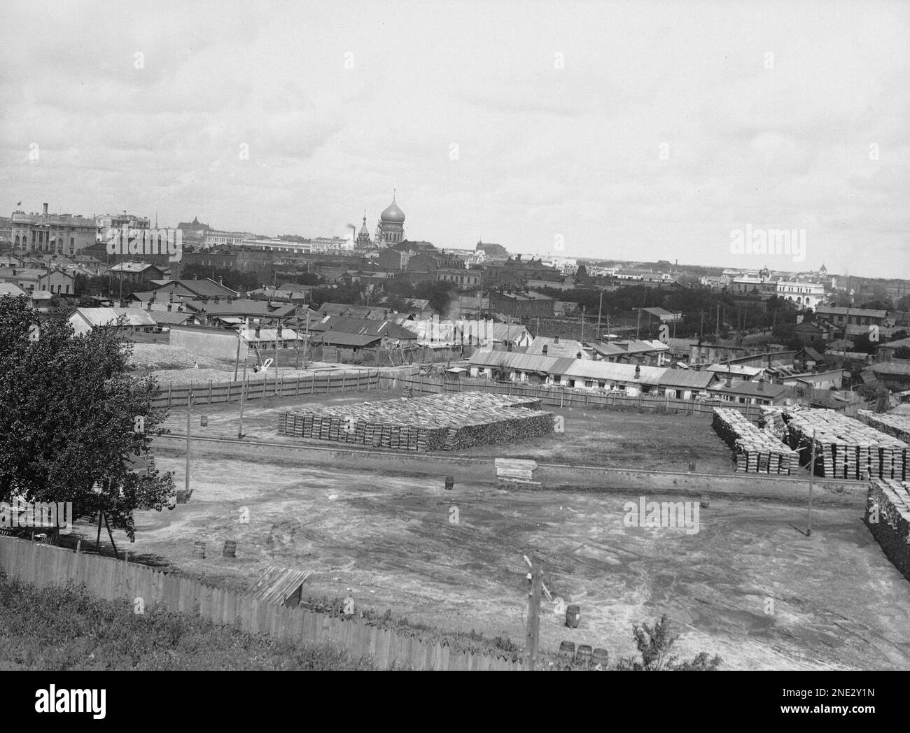 Views of industrial section of Harbin, metropolis of Manchuria now ...
